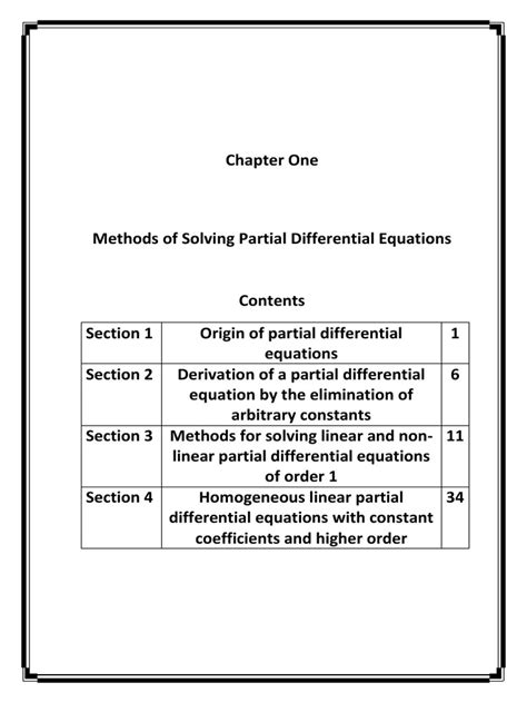 Solving Partial Differential Equations Pdf Partial Differential Equation Differential