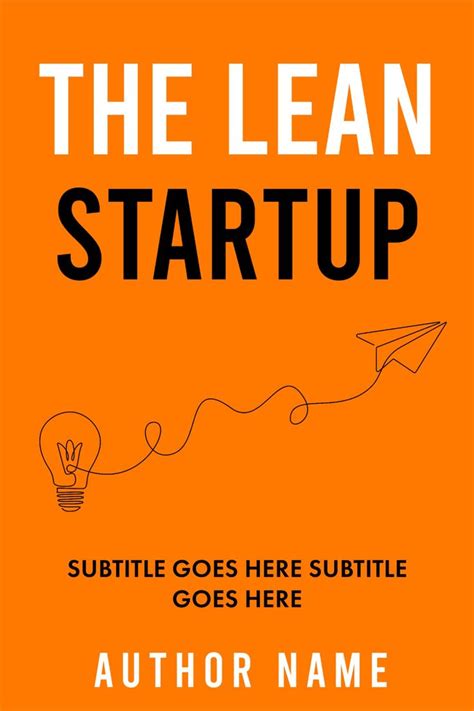 The Lean Startup Custom Book Cover Design And Premade Book Covers
