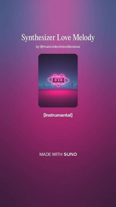 Synthesizer Love Melody Youtube