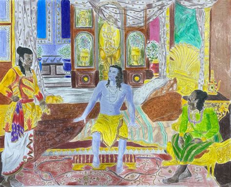 Arjuna And Duryodhana At Dwaraka I Inspired By Giampolo Tomasetti Avula Pawan