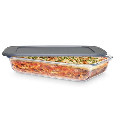 Masflex 3l Rectangular Borosilicate Glass Bakeware With Lid Masflex