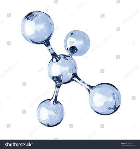 4211 Atom Structure 3d Rendering Isolated On White Background Images