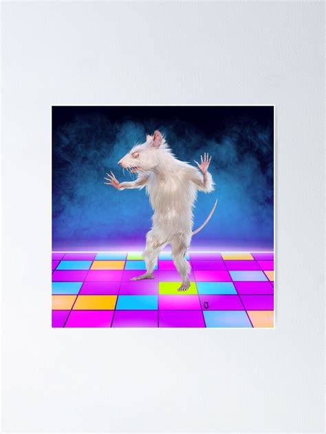 Mutant Lab Rat Disco Dance Rave Poster For Sale By Jontyco Redbubble