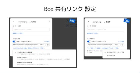 自動化のススメ Box コラボレーションと共有リンクの違い Questetra Bpm Suite