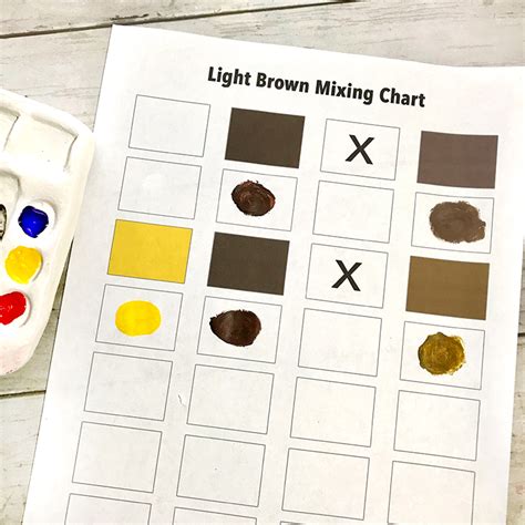 How Do You Make Brown Color Mixing Charts
