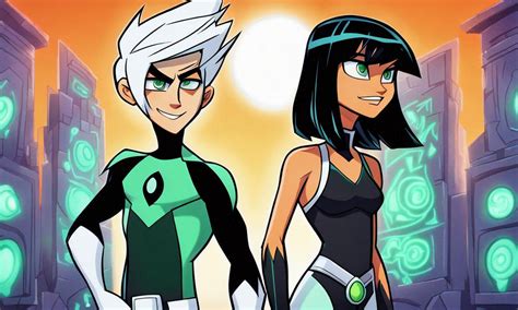 Danny Phantom And Ember Mclain By Axxany On Deviantart