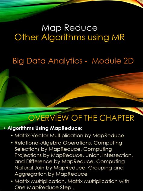 Mapreduce Algorithms For Big Data Analysis Pdf Map Reduce Science And Mathematics