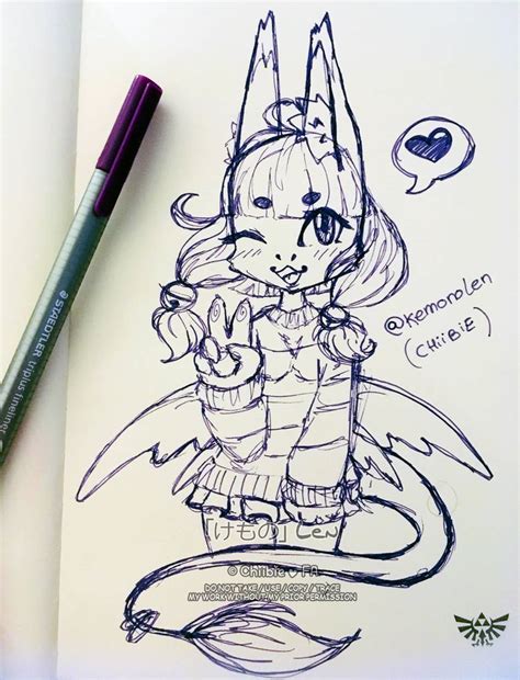 [ My Fursona 3 Sketch ] By Chiibie On Deviantart