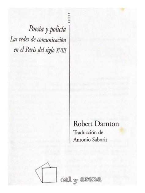 Poesía Y Policía Pdf