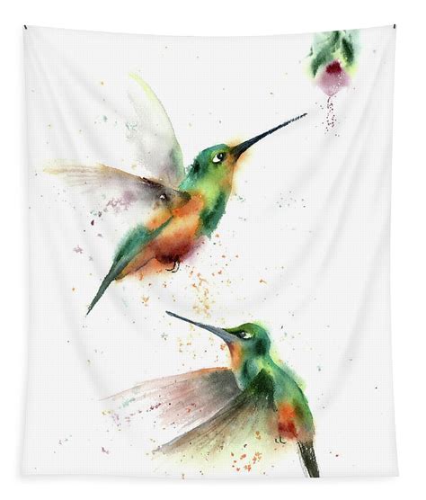 Hummingbird Tapestry Hummingbird Tapestry Etsy