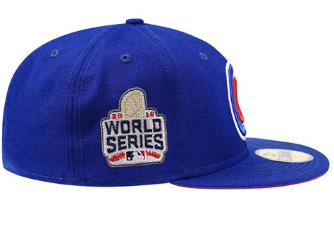 New Era Chicago Cubs World Series 2016 59fifty Fitted Hat Bluered Mens Ss21 Us
