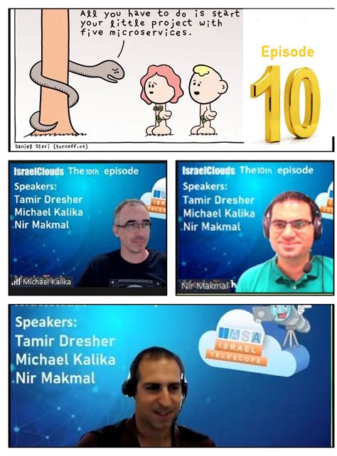 הפודקאסט טלסקופים עבור ארכיטקטים ומפתחים מומלץ בחם Tamir Dresher Ariel Munafo Nir Makmal