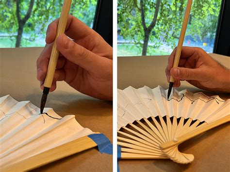 How To Draw A Hand Fan Step By Step