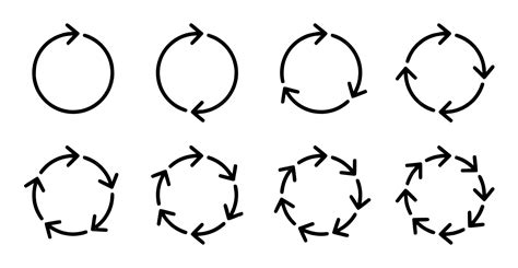 Premium Vector A Circle With Arrows Pointing To The Right And The