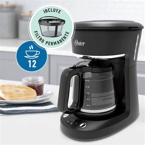 Cafetera Oster Programable Bvstdcp12b 12 Tazas Negro Tienda Coomeva