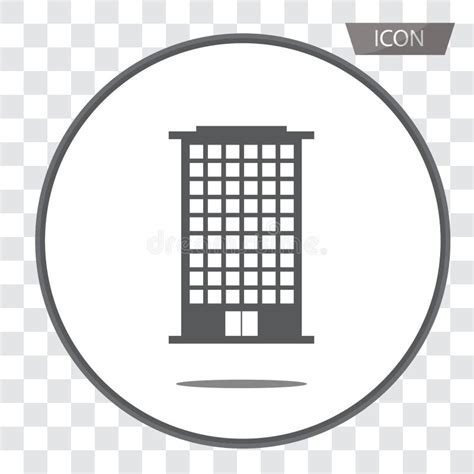 Vector De Los Iconos De Los Edificios Aislado En Fondo Ilustración Del Vector Ilustración De