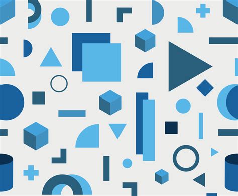 Geometric Shape Seamless Pattern Vector Art And Graphics