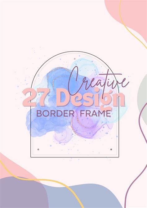 Frame Border For Notebook PNG Card Wedding Card Notebook Menu Spa Scrapbook Diary Thanks