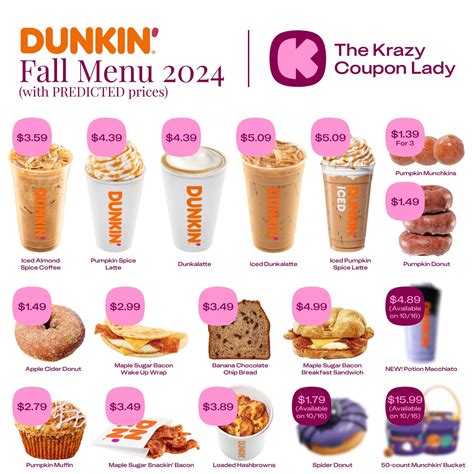 The Krazy Coupon Lady On Instagram Dunkins Fall Menu Is Here 😍🍂☕