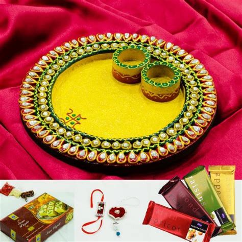 15 Best Ways To Decorate Thali For Rakhi Rakshabandhan K4 Craft