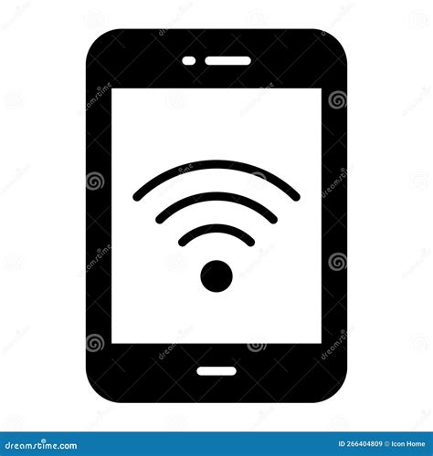 Wifi Signals Sign Inside The Mobile Concept Of Mobile Wifi Stock Vector Illustration Of