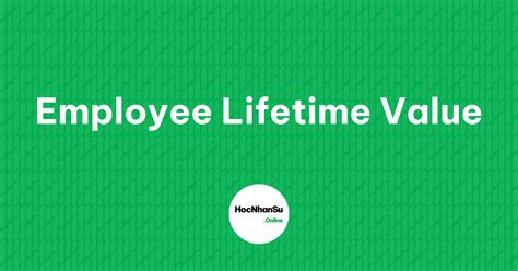 Employee Lifetime Value Hocnhansu Online