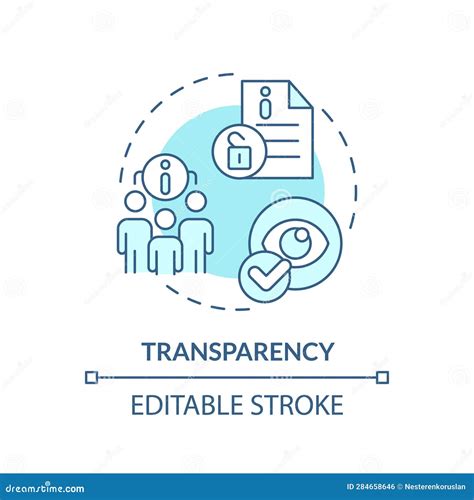 2d Transparency Concept Linear Icon Stock Vector Illustration Of