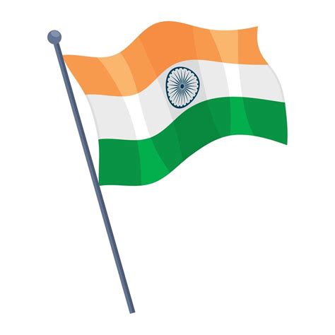 India Flag Waving 11264380 Vector Art At Vecteezy