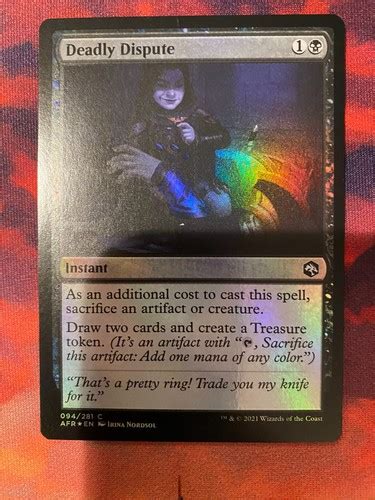 Mtg Adventures In The Forgotten Realms Deadly Dispute Foil Ebay