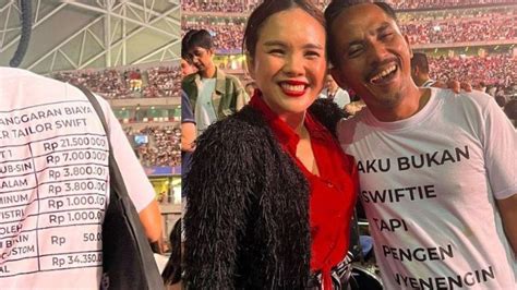 Demi Istri Senang Suami Ajak Nonton Konser Taylor Swift Pakai Kaos
