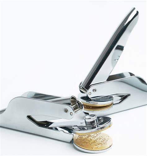 Embosser Sticker Paper Certificate Seal Personal Logo Metal Handle