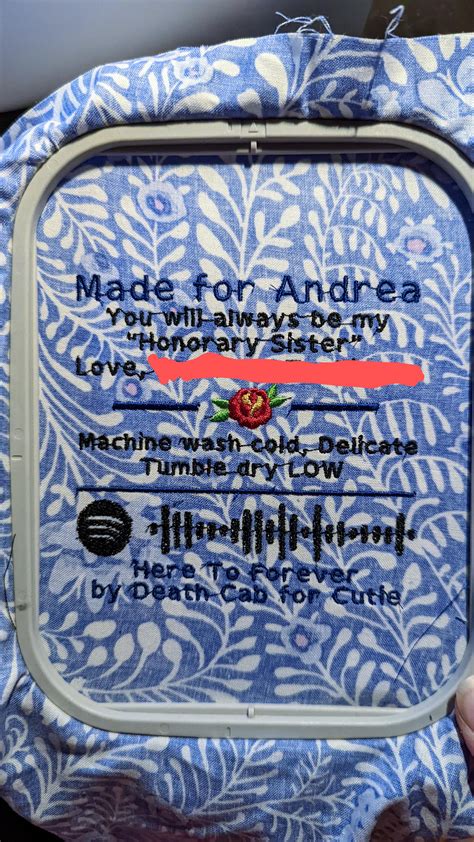 Started Putting Spotify Codes To Songs That Make Me Think Of The Quilts