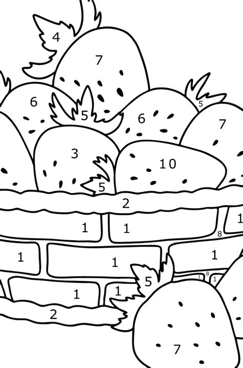 Strawberry Color By Number