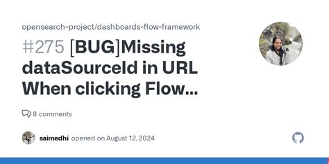 [BUG]Missing dataSourceId in URL When clicking Flow Framework from side nav · Issue #275 ...