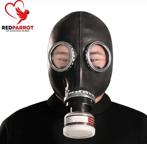Bdsm Gasmasker Inclusief Filter Seks Masker Sm Bdsm Rubber