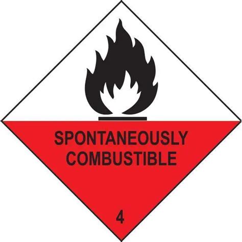 Dg Diamond Class 42 Spontaneously Combustible Rifft Safety