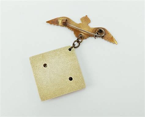 Ww2 Enamelled Raf Sweetheart Badge With Photo Pendant Sally Antiques