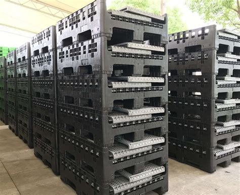 China Reusable Plastic Pallet Container Collapsible Pallet Crate