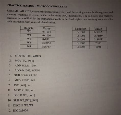 Practice Session Microcontrollers Using Mplab Xide