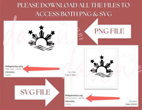Filipino Sun Logo Png And Svg Etsy