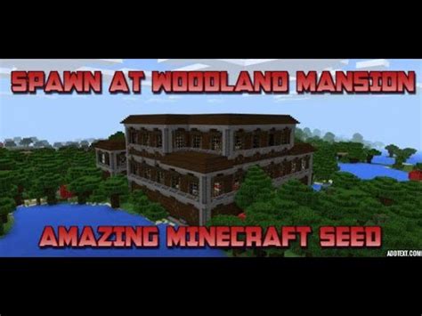 Spawn At Woodland Mansion Seed Minecraft Bedrock Xbox Ps4 Youtube