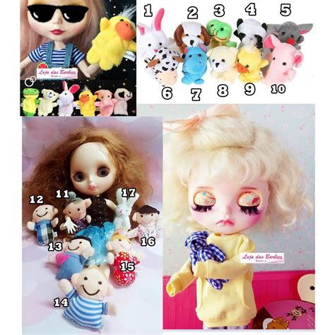 Bichinho De Pelúcia Para Boneca Blythe Pullip Miniatura Escolha Modelo