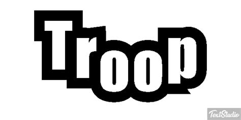 Troop Word Animated  Logo Designs