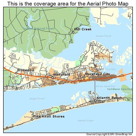 Aerial Photography Map Of Morehead City Nc North Carolina