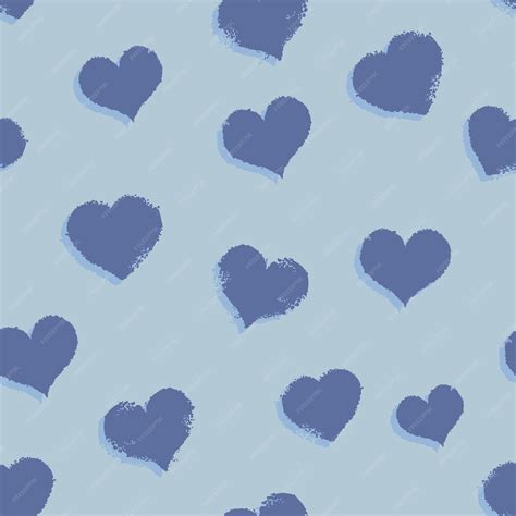 Premium Vector Vector Seamless Hearts Pattern Background
