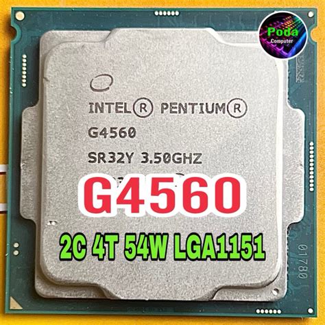 ซีพียู Cpu Intel G4560 35ghz 2คอ4เทรด Lga 1151 ฟรีซิลิโคน1ซอง G 4560