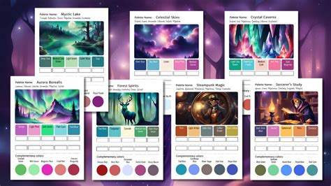 Fantasy Color Palettes