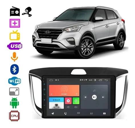 Central Multimídia Tela 10 Android Hyundai Creta 2020 2021 Parcelamento Sem Juros