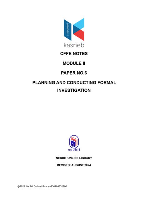 Cfee Notes Planning Pdf Digital Forensics Audit