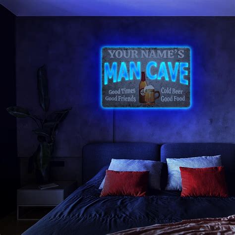 Man Cave Neon Sign Custom Man Cave Sign Man Cave Led Sign Personalized Man Cave Sign Man